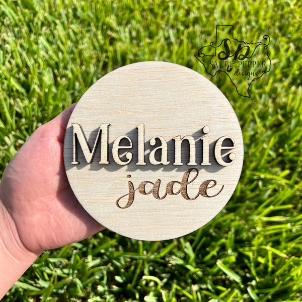 Baby Name Signs - Wood – Salt and Pepper Designs Co