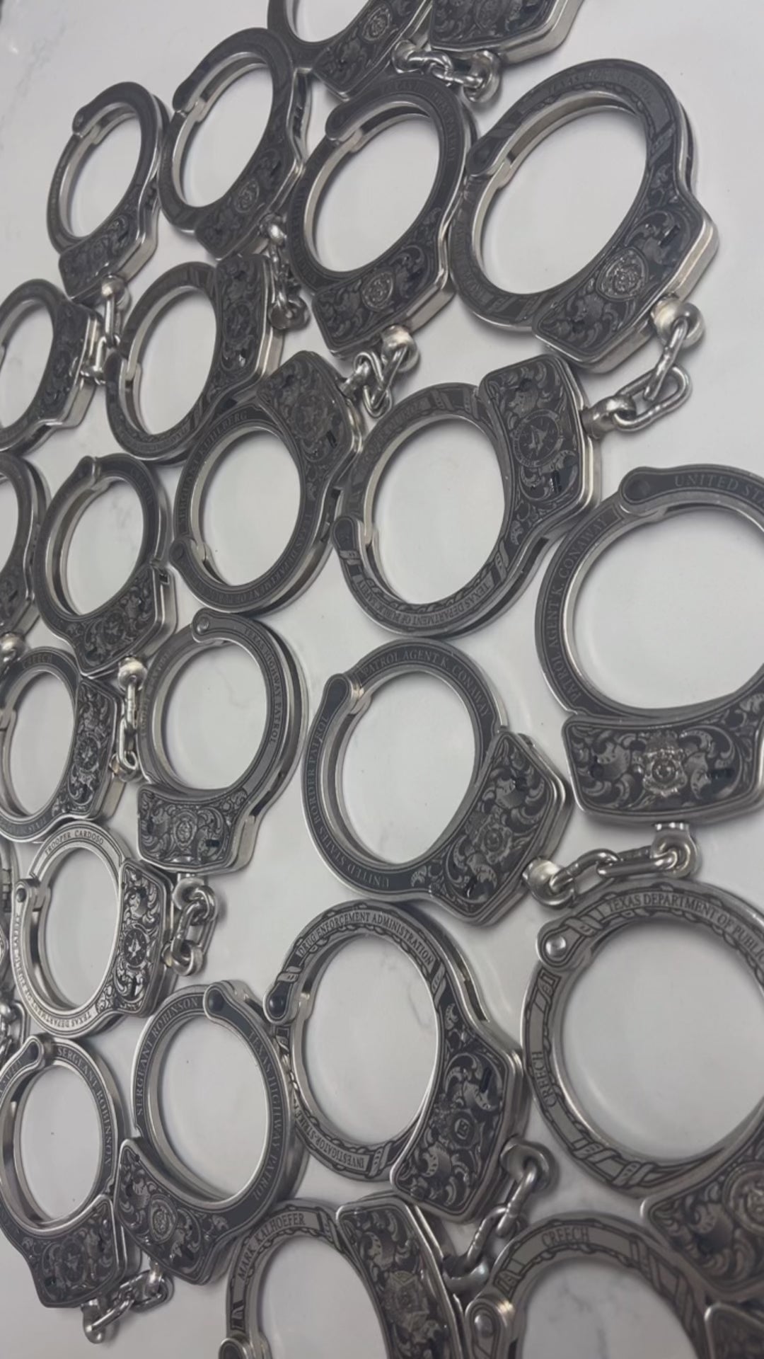Engraved Handcuffs - Design 4 – Salt and Pepper Designs Co