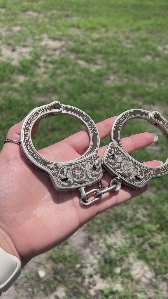 Engraved Handcuffs - Design 4 – Salt and Pepper Designs Co
