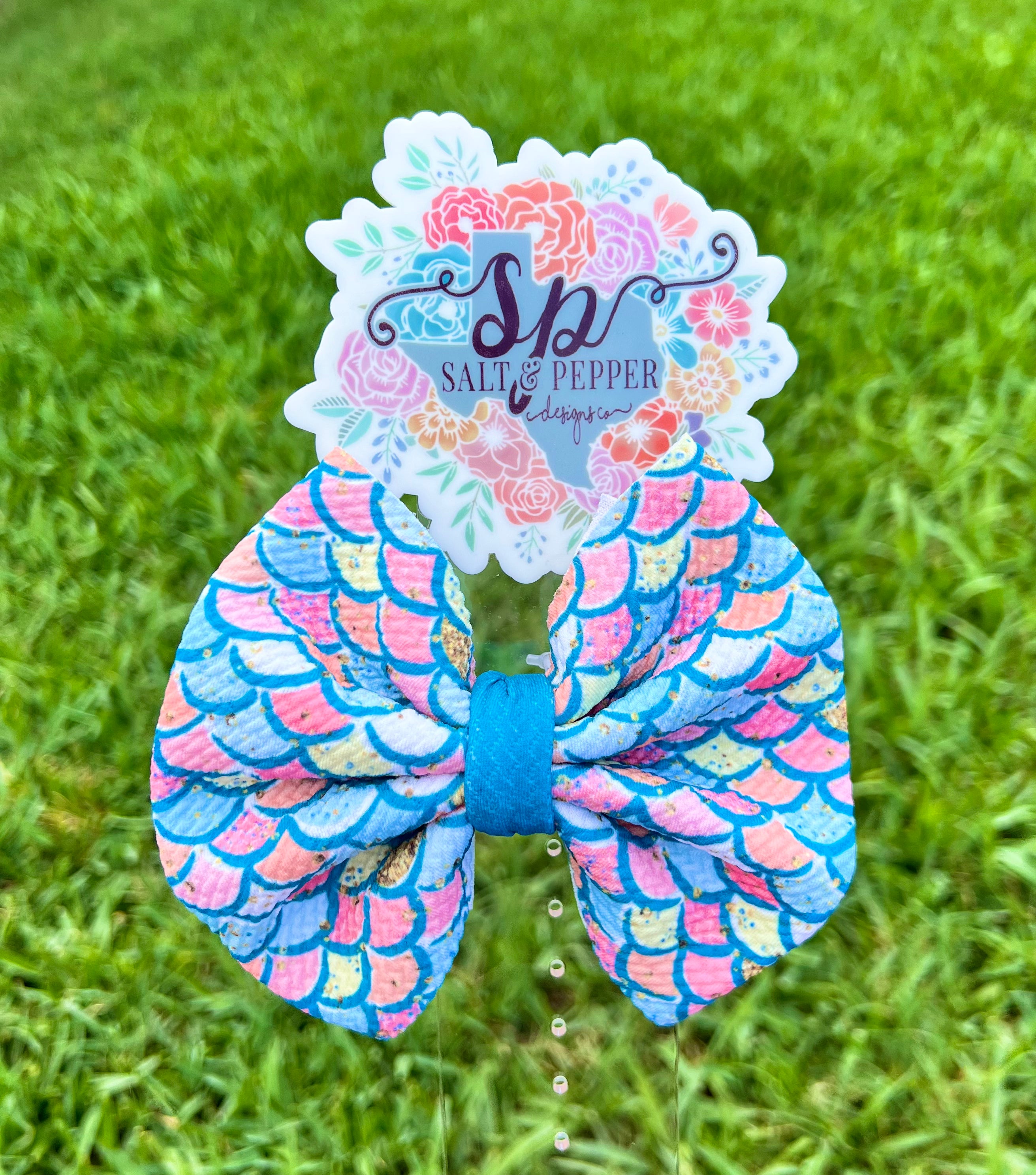 Blue Mermaid Scales – Salt and Pepper Designs Co